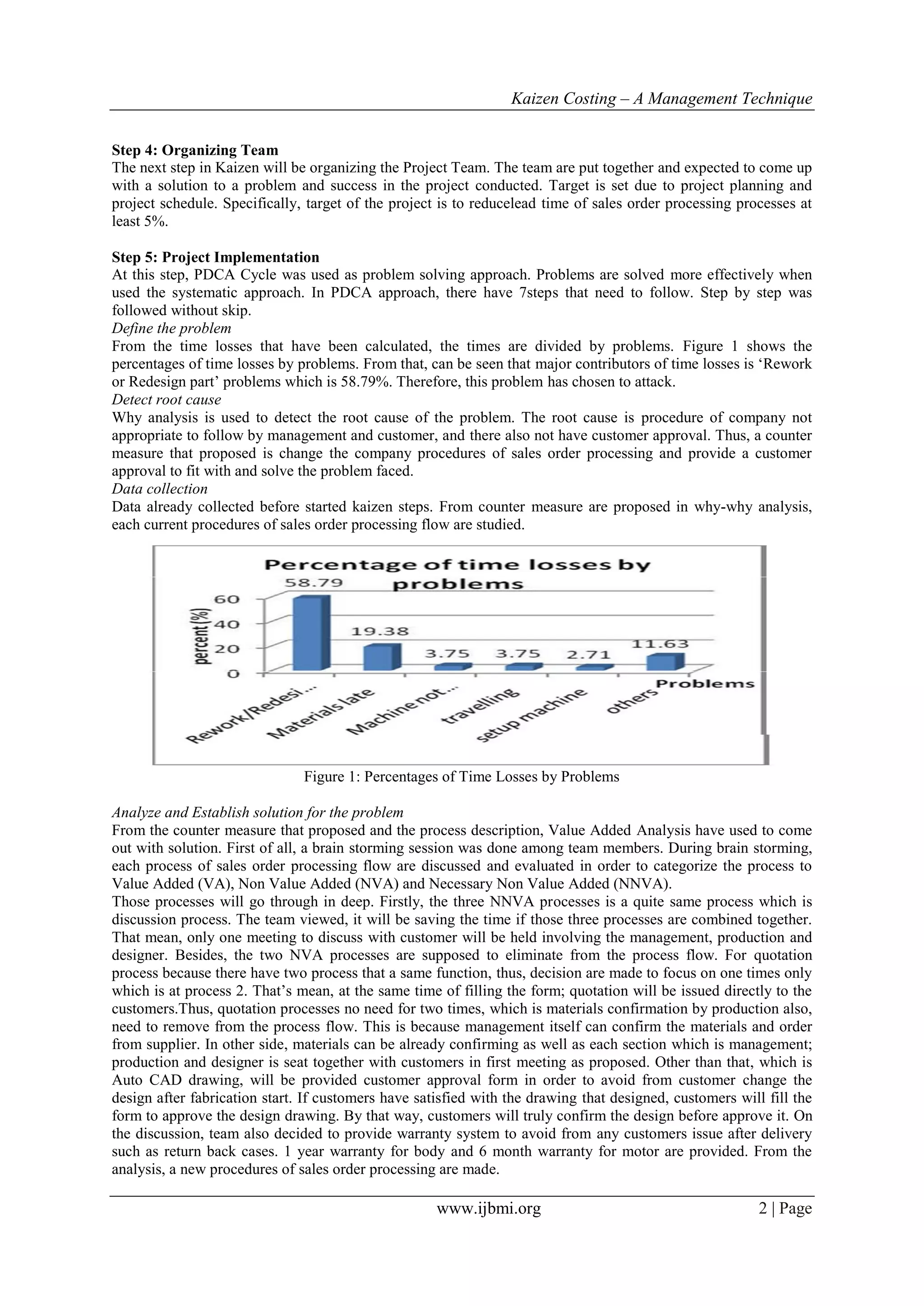 Kaizen Costing – A Management Technique | PDF