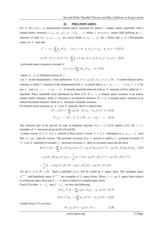 Second Order Parallel Tensors and Ricci Solitons in S-space form | PDF