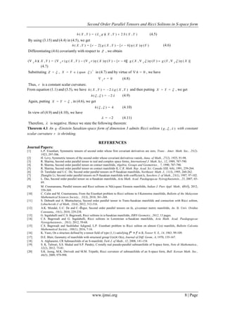 Second Order Parallel Tensors and Ricci Solitons in S-space form | PDF