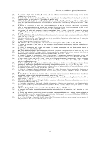 Studies on combined effect of Aeromonas hydrophila and cadmium on lipid peroxidation and ...