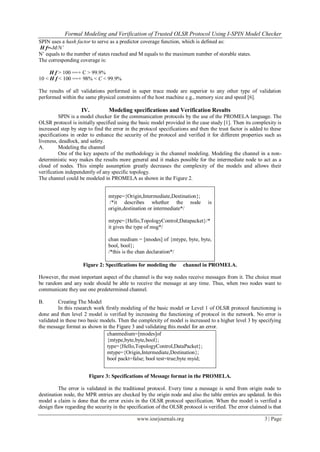 Formal Modeling and Verification of Trusted OLSR Protocol Using I-SPIN Model Checker | PDF
