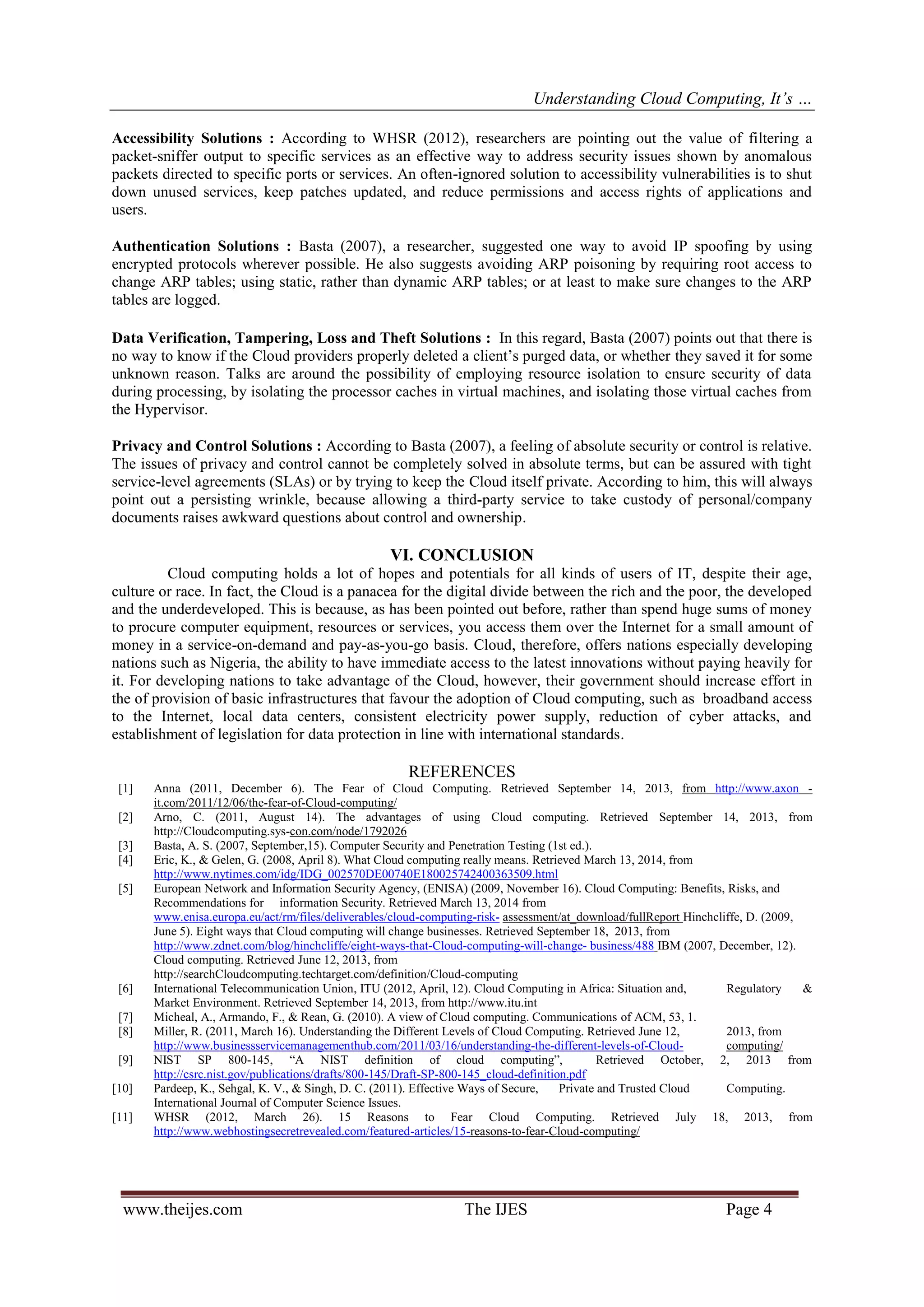 Understanding Cloud Computing, It's Services, Benefits, And Challenges | PDF