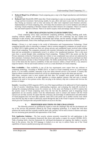 Understanding Cloud Computing, It's Services, Benefits, And Challenges ...