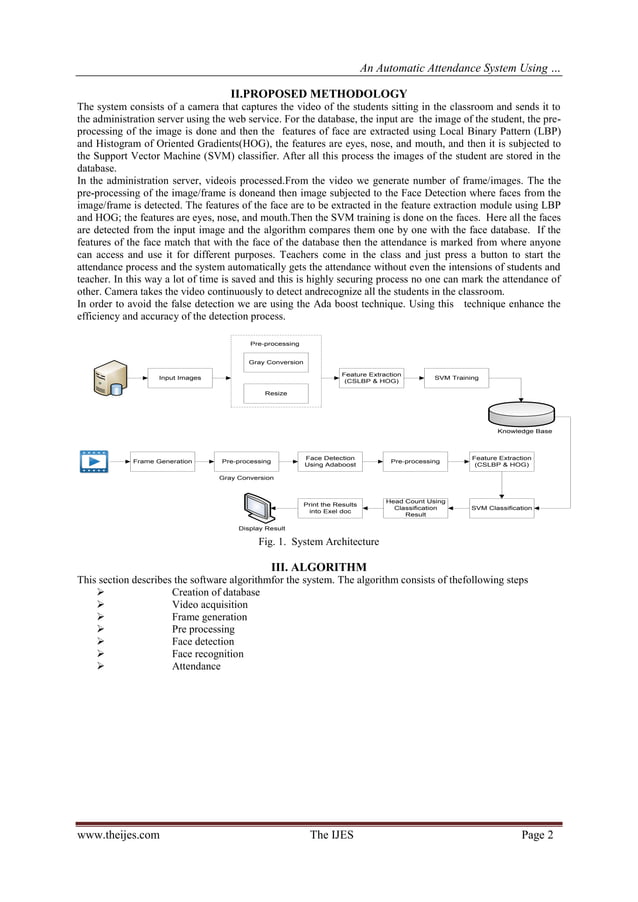 An Automatic Attendance System Using Image processing | PDF | Educational Assessment | Education