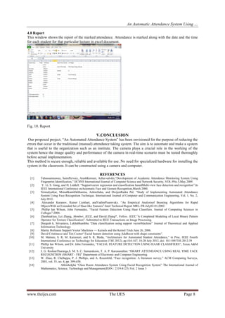 An Automatic Attendance System Using Image processing | PDF | Educational Assessment | Education