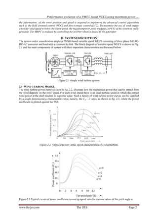 Performance evolution of a PMSG based WECS using maximum power point tracking method | PDF