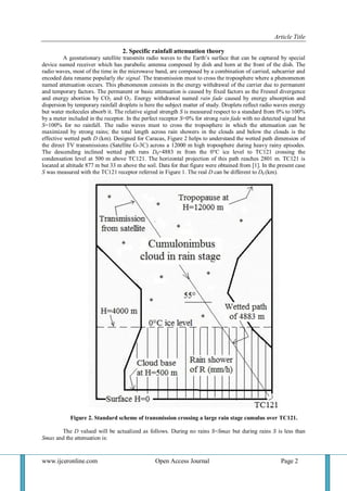 The Aerial Wetted Path of Geostationary Transmission | PDF