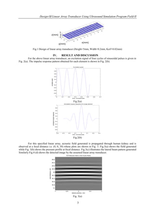 Design of Linear Array Transducer Using Ultrasound Simulation Program ...