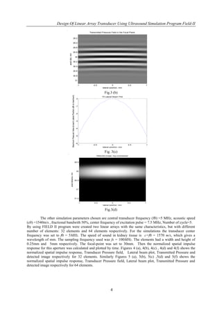 Design of Linear Array Transducer Using Ultrasound Simulation Program Field-II | PDF