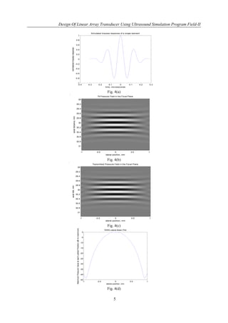 Design of Linear Array Transducer Using Ultrasound Simulation Program ...