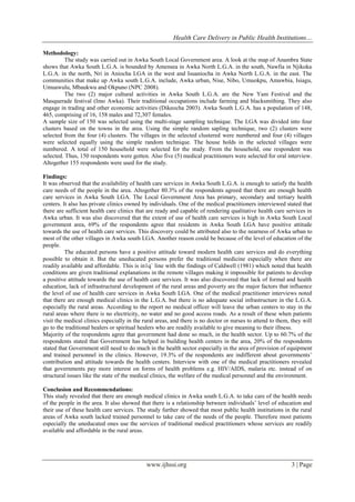 Health Care Delivery in Public Health Institutions in Contemporary ...