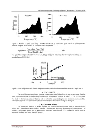 Thermo luminescence Dating of Quartz Sediments Extracted from the Terraces of Thoubal River at ...