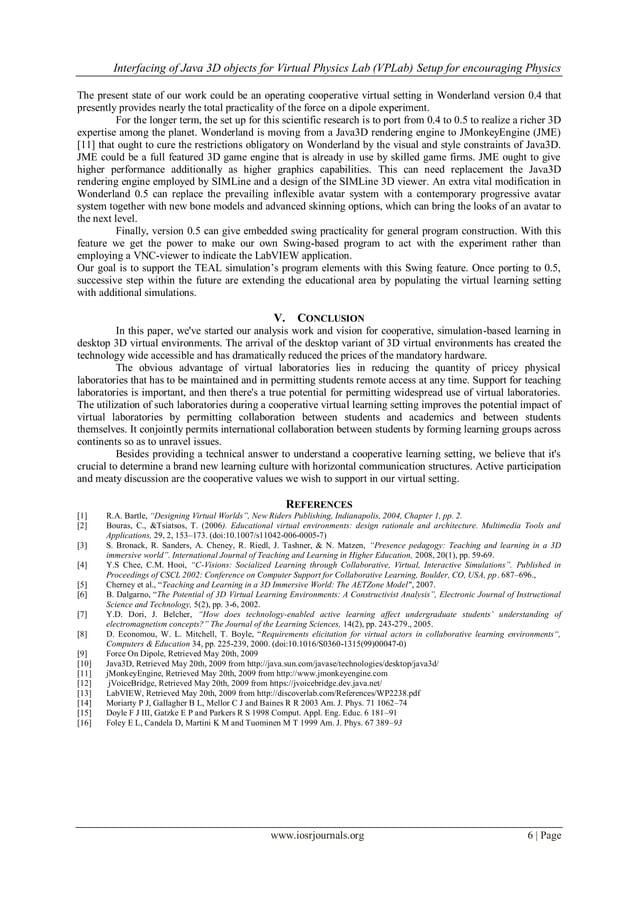 Interfacing of Java 3D objects for Virtual Physics Lab (VPLab) Setup for encouraging Physics ...