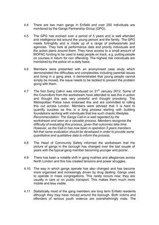 Gangs Weapon Enabled Crime Scrutiny Workstream Report | PDF | Crime ...