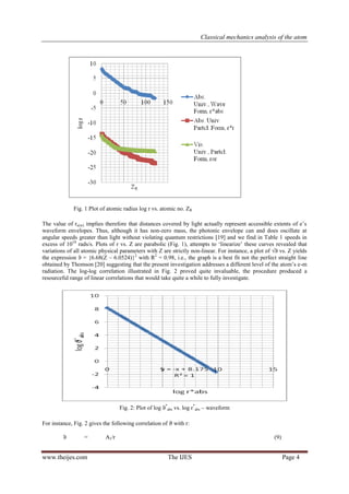 Classical mechanics analysis of the atomic wave and particulate forms | PDF