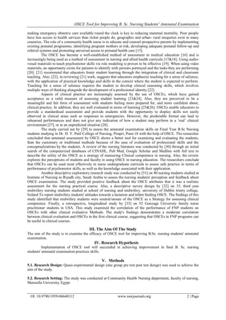 OSCE Tool for Improving B. Sc. Nursing Students' Antenatal ...
