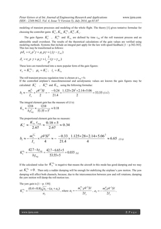 Unmanned Airplane Autopilot Tuning | PDF