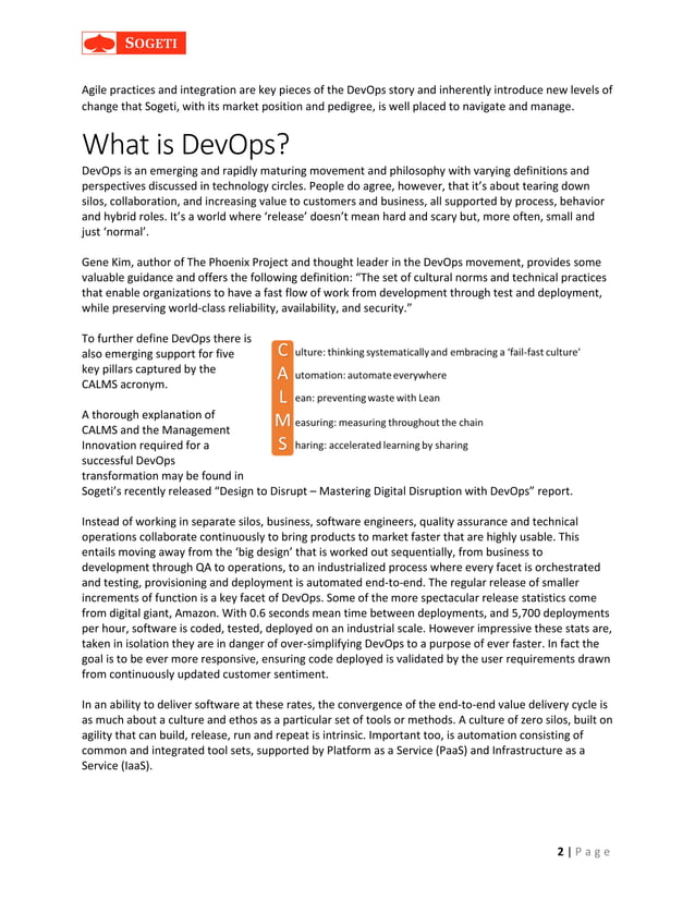 DevOps & continuous delivery - Sogeti | PDF