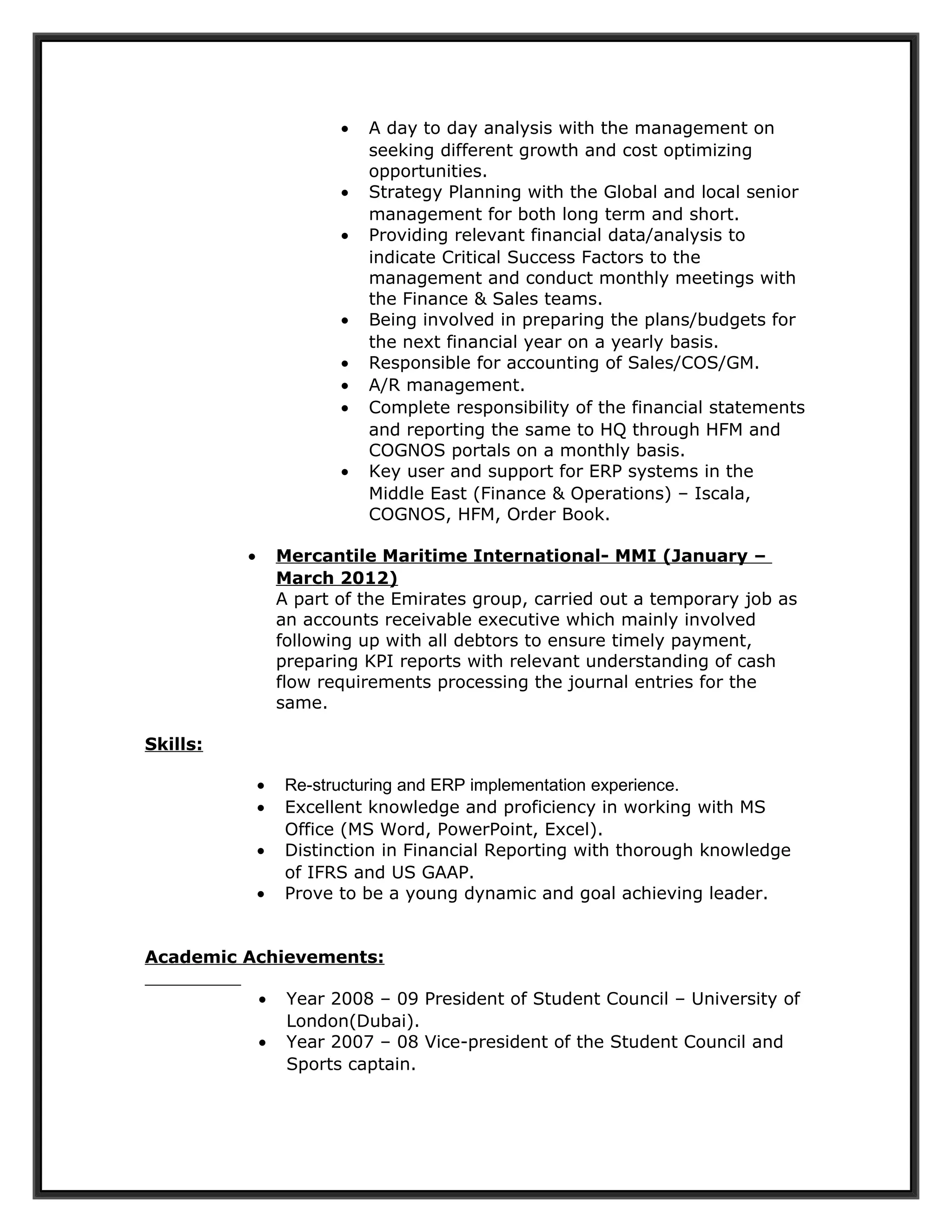 RESUME_Finance | DOC