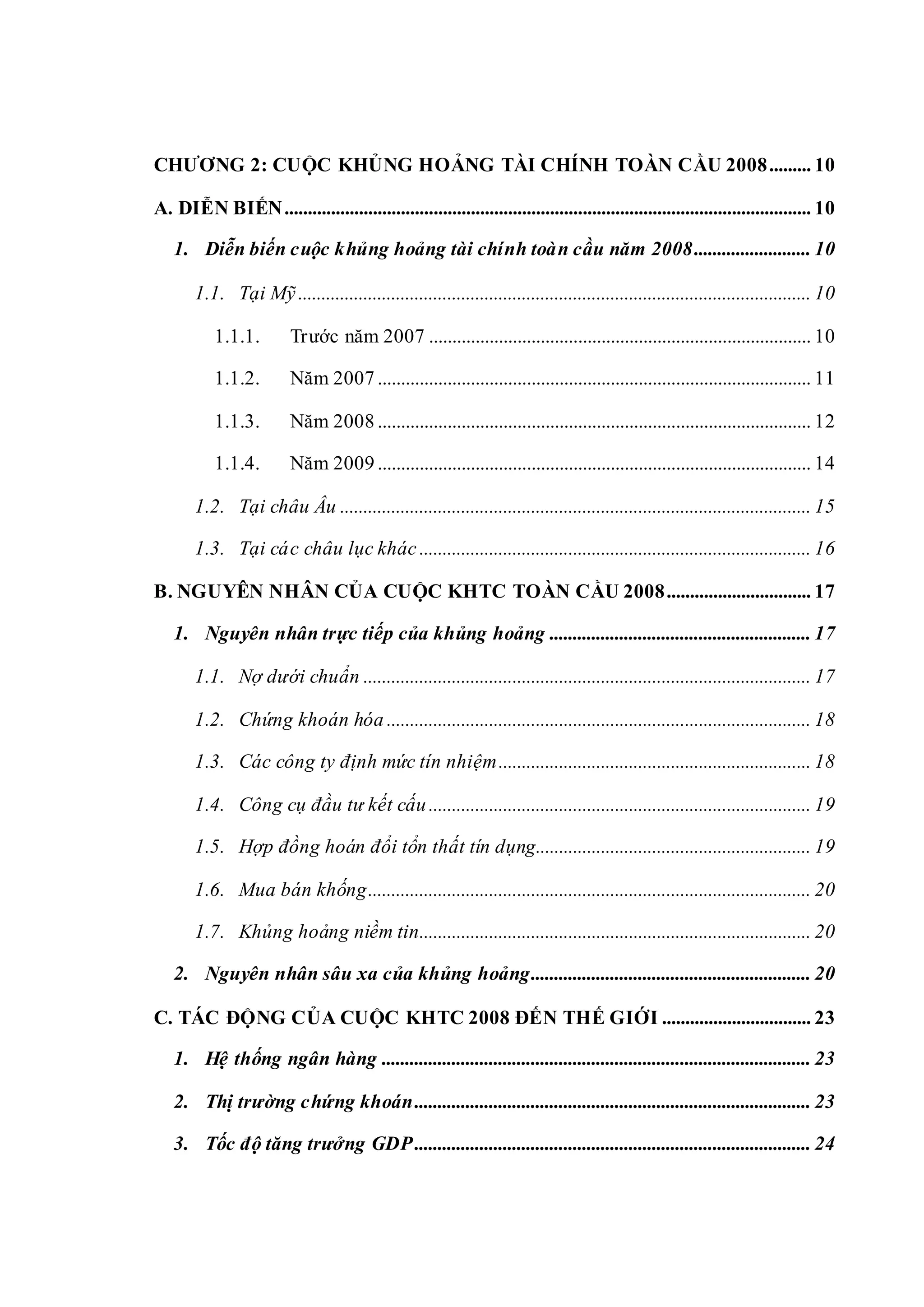 Khung hoang tai chinh 2008 - Tran Thi Thuy Tram | DOCX