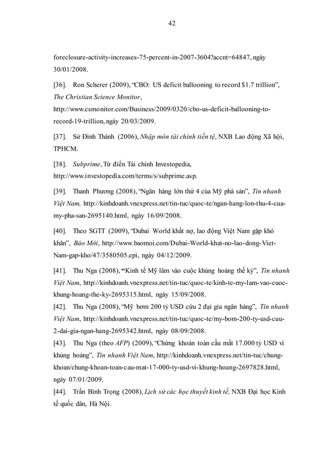 Khung hoang tai chinh 2008 - Tran Thi Thuy Tram | DOCX