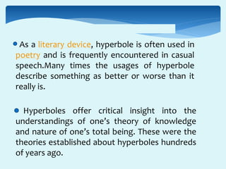 Hyperbole In Literature