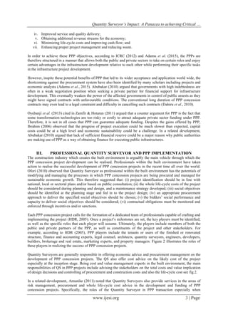 Quantity Surveyor’s Impact: A Panacea to achieving Critical Success ...