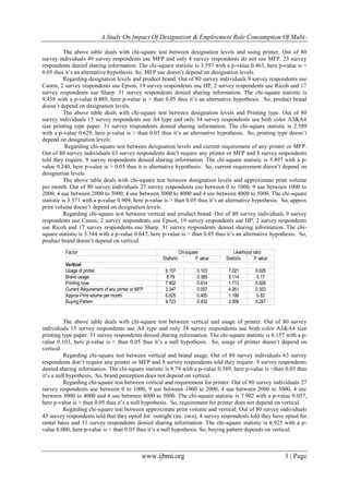 A Study on Impact of Designation & Employment Role Consumption of Multi ...