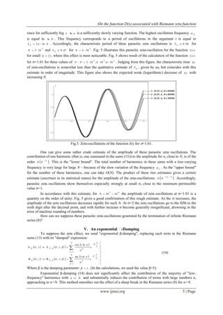 On The Function D(s) Associated With Riemann Zeta Function | PDF