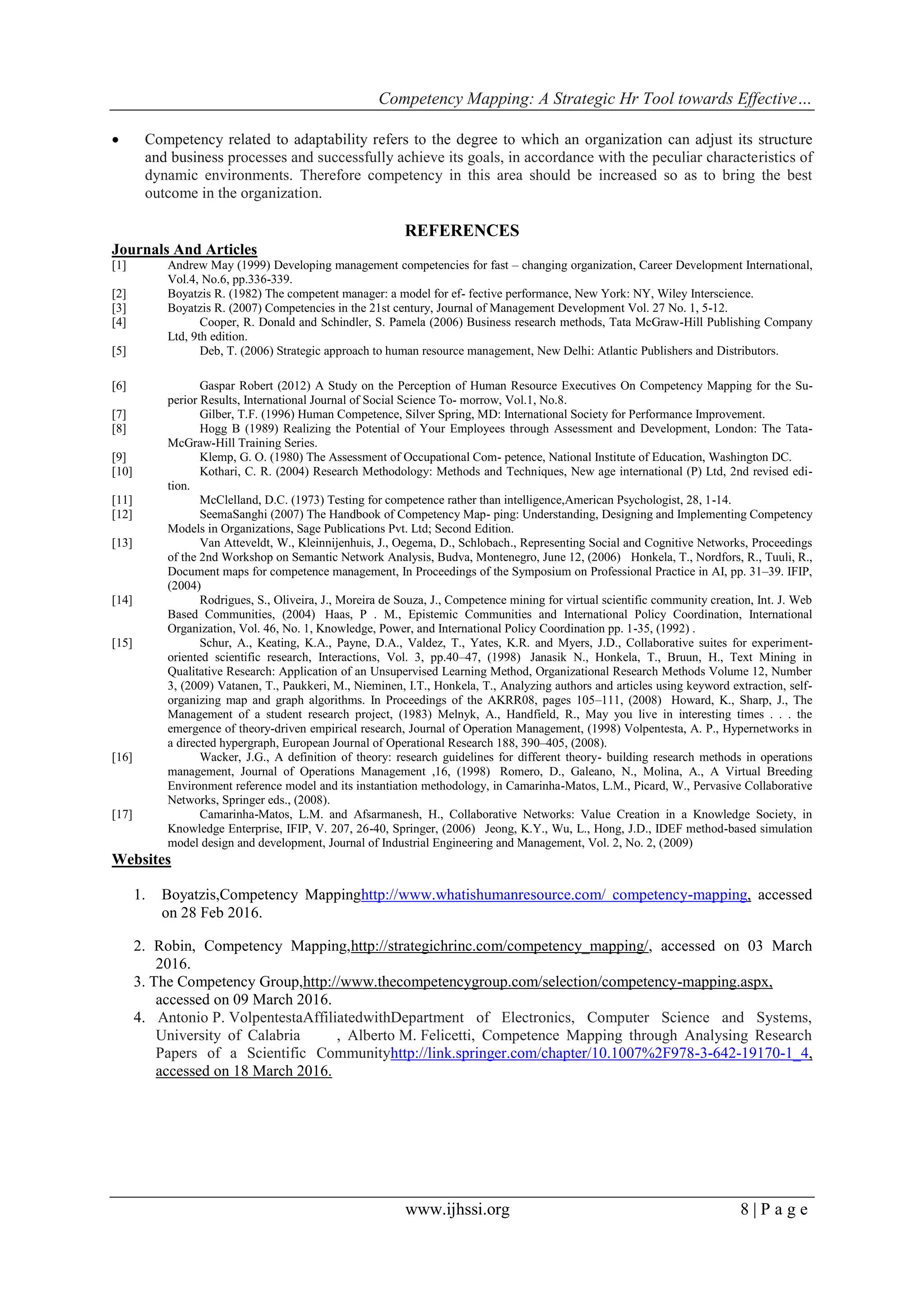 Competency Mapping: A Strategic Hr Tool towards Effective Skill Mapping ...