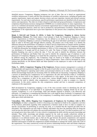 Competency Mapping: A Strategic Hr Tool towards Effective Skill Mapping In Global Market | PDF ...