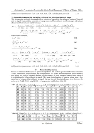 Optimization Programming Problems For Control And Management Of ...