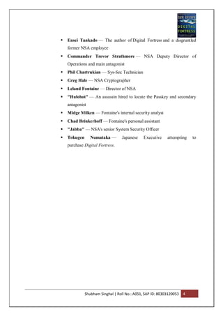 digital fortress- book review_shubham | PDF
