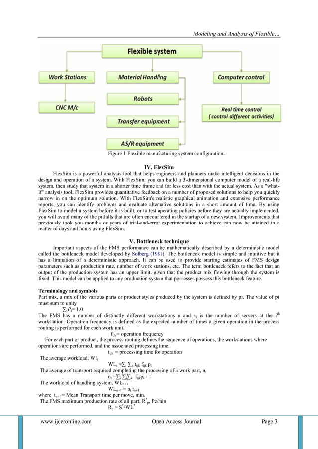 Modeling and Analysis of Flexible Manufacturing System with FlexSim | PDF