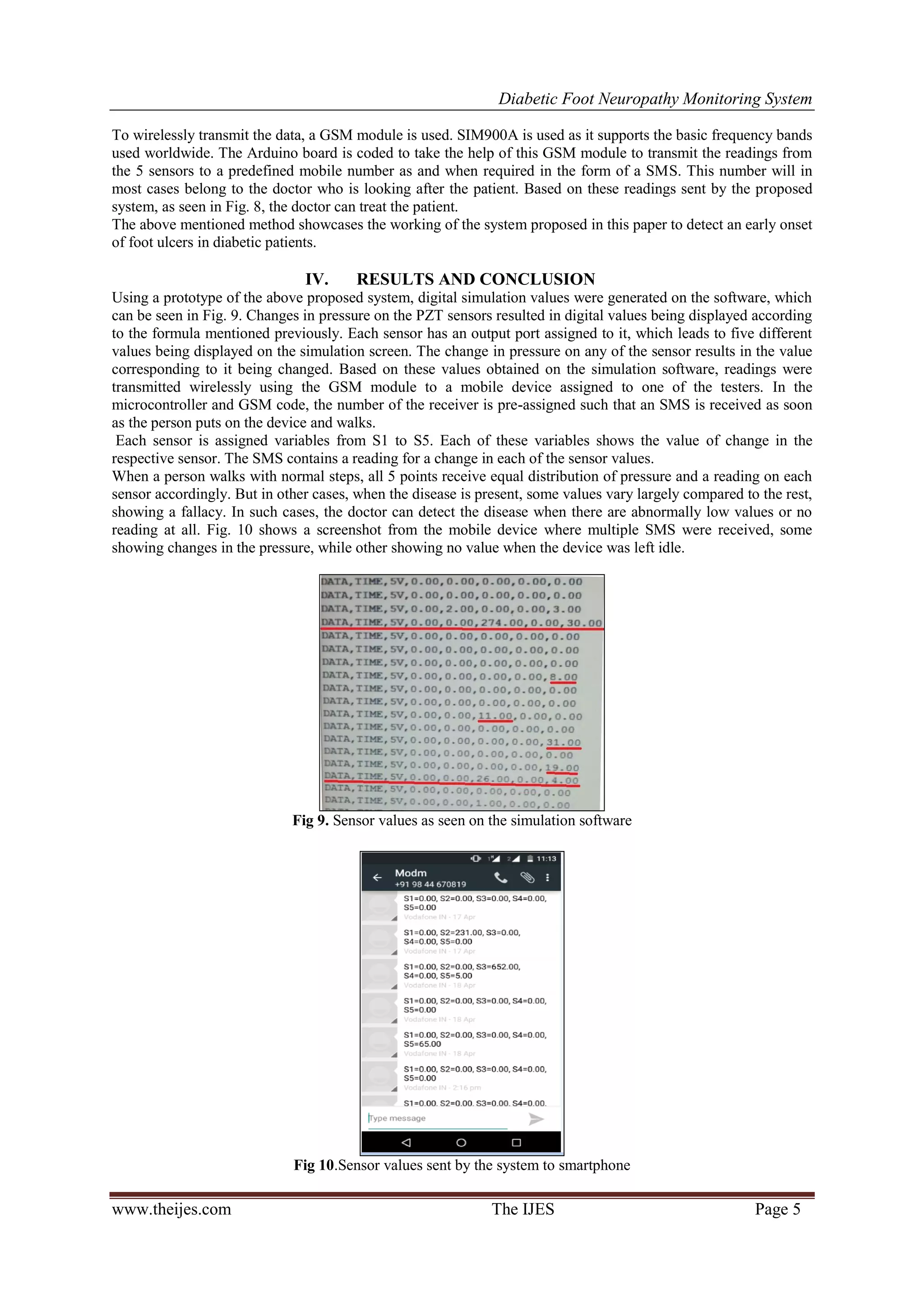 Diabetic Foot Neuropathy Monitoring System | PDF