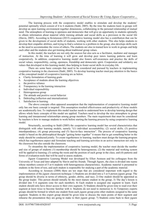 Improving Students’ Achievement of Social Science By Using Jigsaw ...