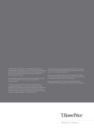 T. Rowe Price-equities brochure-EMEA | PDF | Stocks and Bonds ...
