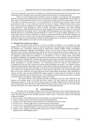 Smartdust Network for Tactical Border Surveillance Using Multiple ...