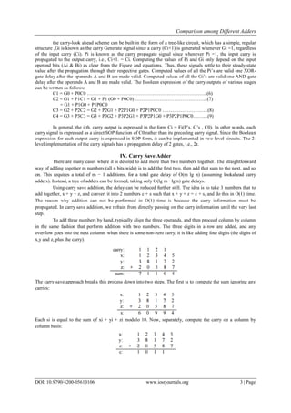 Comparison among Different Adders | PDF