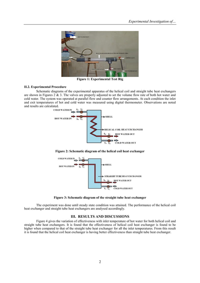 Experimental Investigation of a Helical Coil Heat Exchanger | PDF