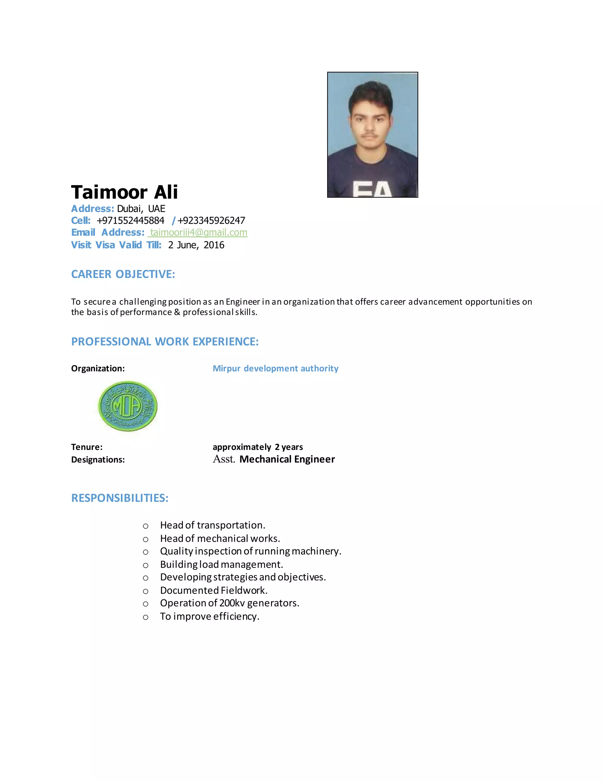 Taimoor Ali | PDF