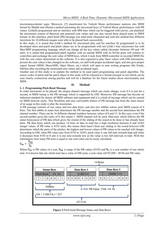 Micro-MIDI: A Real Time, Dynamic Microtonal MIDI Application | PDF