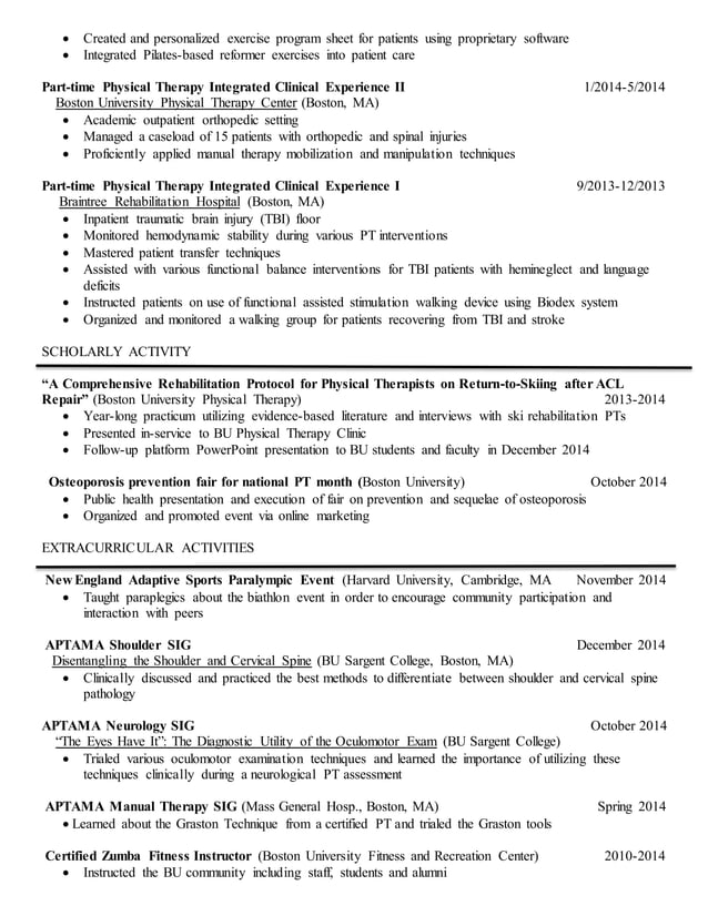 RESUME UPDATED_Dana Hindman | DOCX | Physical Therapy | Wellness