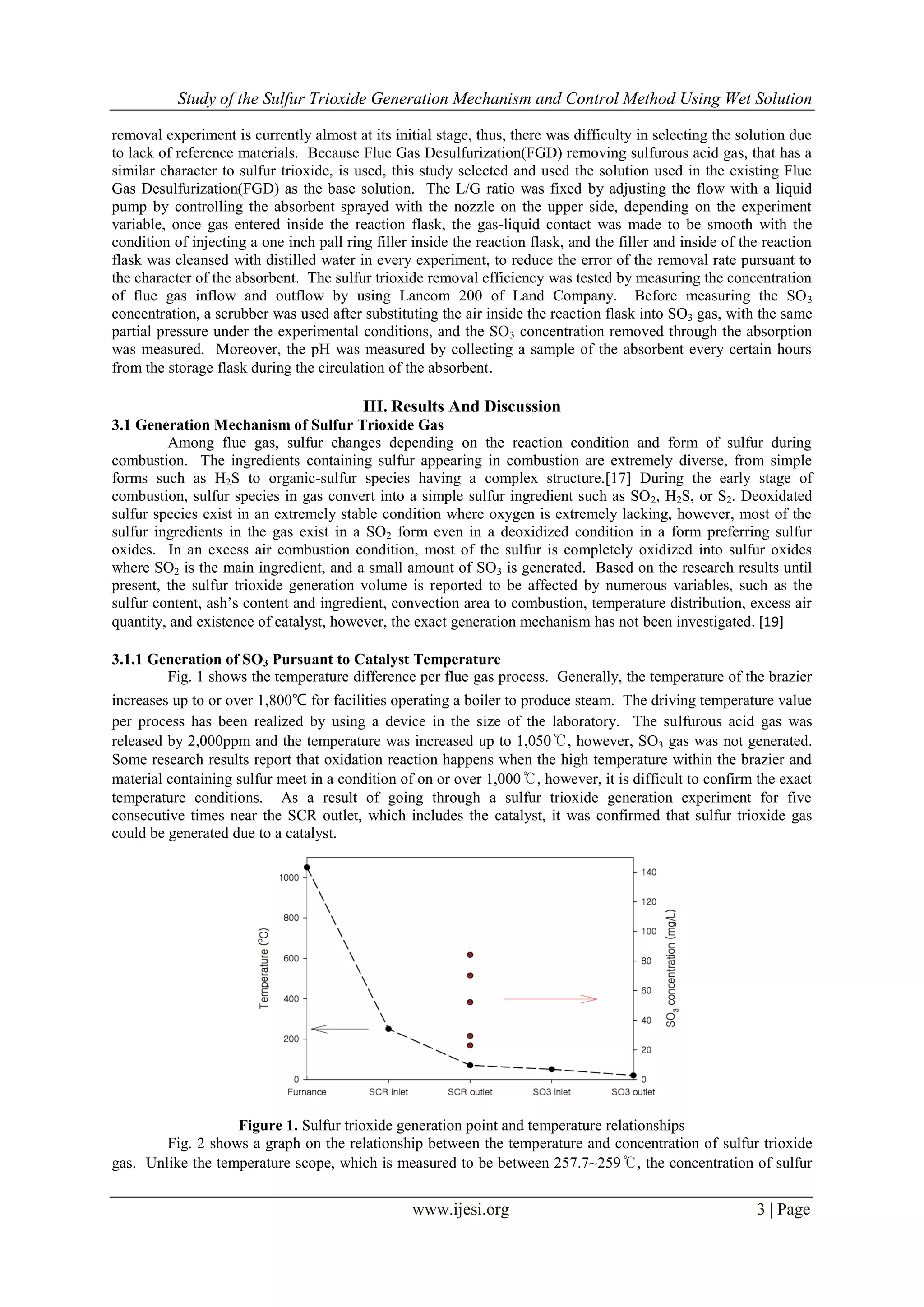Study of the Sulfur Trioxide Generation Mechanism and Control Method ...