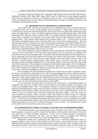 Chinese Family Intra-Preneurship: Examining Chinese Business Owners in ...