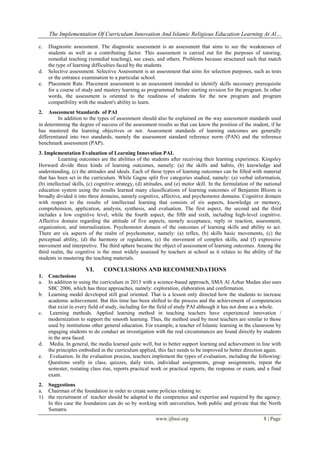 The Implementation of Curriculum Innovation and Islamic Religious Education Learning At Al Azhar ...