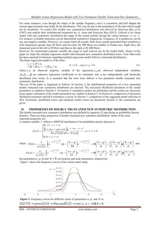 Multiple Linear Regression Model with Two Parameter Doubly Truncated New Symmetric Distributed ...