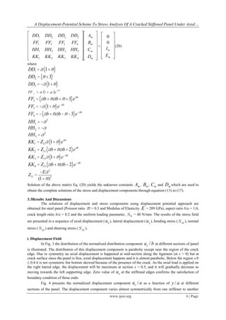 A Displacement-Potential Scheme to Stress Analysis of a Cracked ...