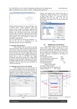 Comparative Study of Girders for Bridge by Using Software | PDF