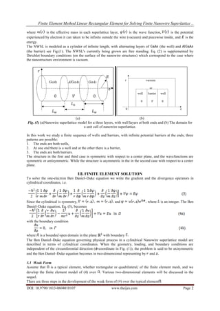 Finite Element Method Linear Rectangular Element for Solving Finite Nanowire Superlattice ...